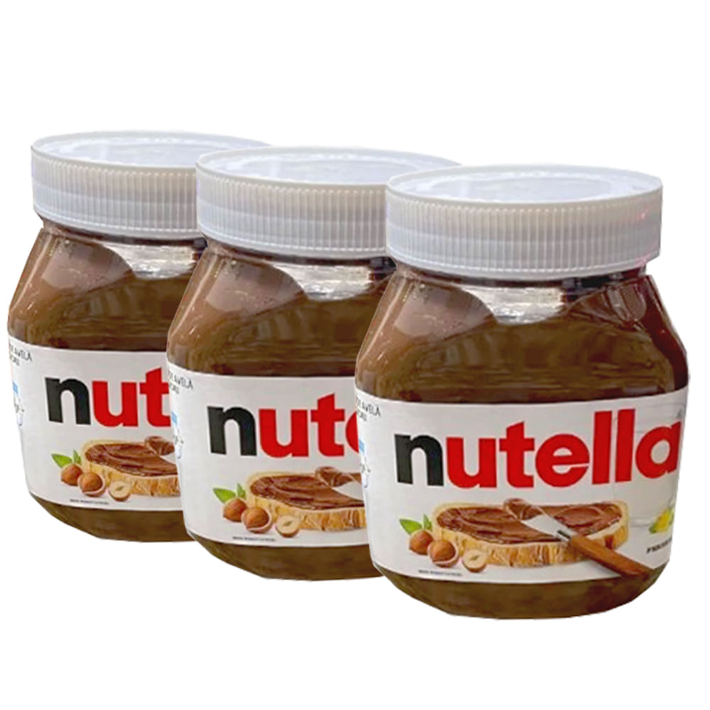 Kit 3 Nutella 650gr - Colibri Festas