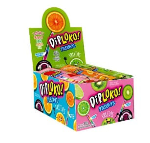 Pirulito Diploko Neon Frutas 30x10g Display 300g Danilla Foods ...