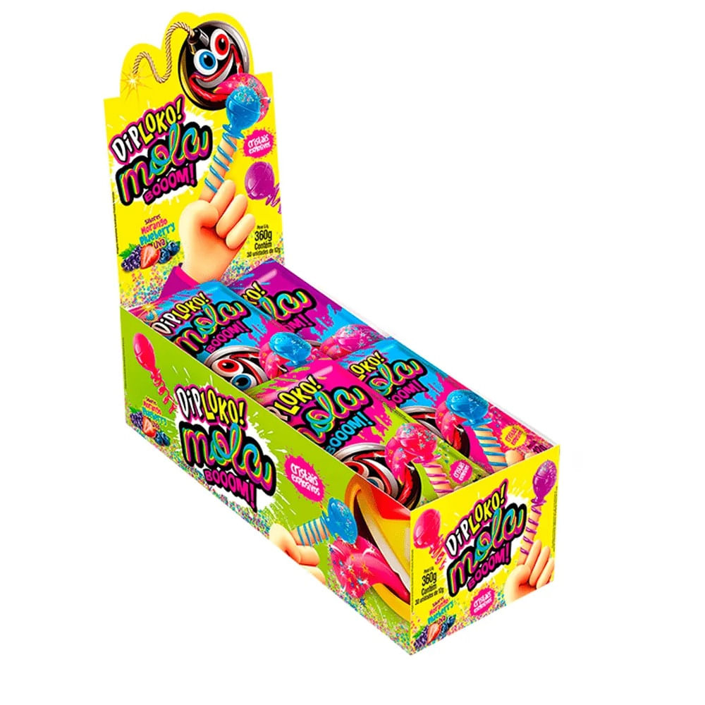 Diploko Mola Boom 30x12g 360g Danilla Foods - Colibri Festas