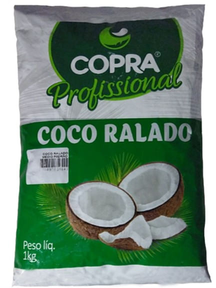 Coco Ralado Médio Padrão 1kg Copra - Colibri Festas