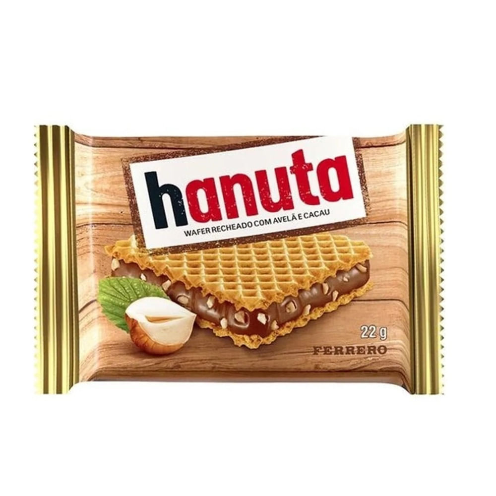 Wafer Recheado Hanuta Sabor Chocolate Com Avelã | Colibri - Colibri Festas