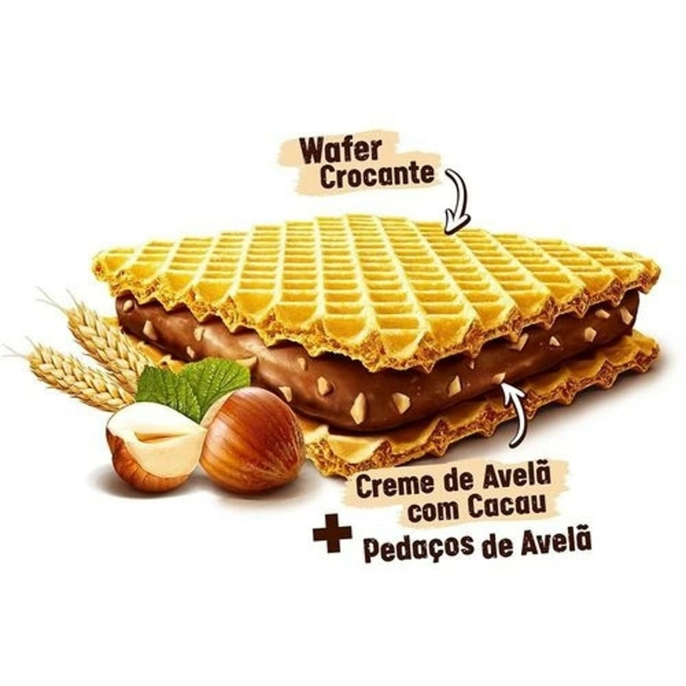 Wafer Recheado Hanuta Sabor Chocolate Com Avelã 22g Ferrero - Colibri ...