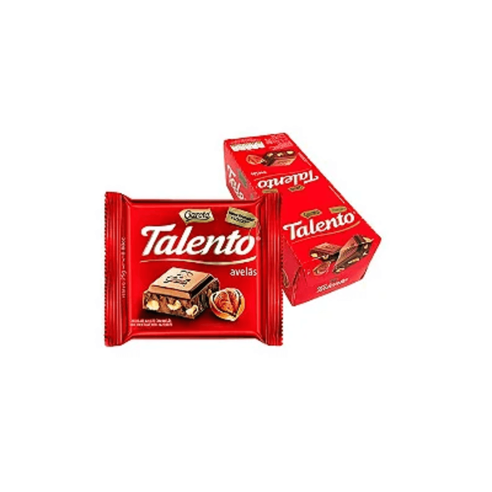 Chocolate Talento Sabor Avelãs 15x25g Display 375g Garoto - Colibri Festas
