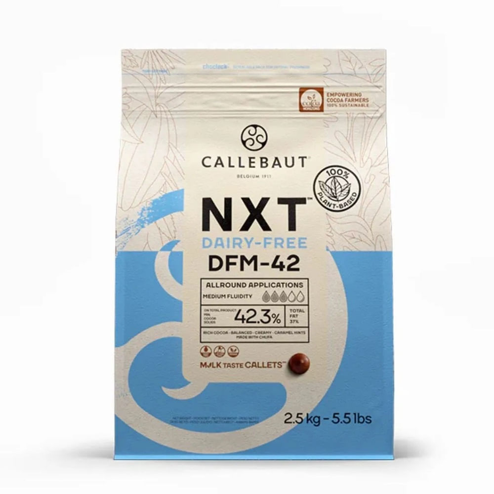 Chocolate Vegano Nxt Meio Amargo 42,3% Cacau 2,5kg Callebaut - Colibri ...