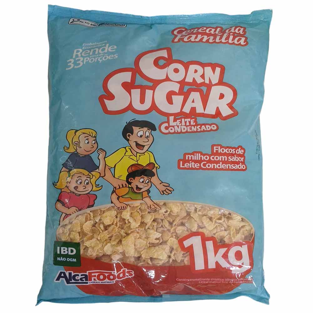 Cereal Da Familia Corn Sugar Sabor Leite Condensado 1kg Alcafoods ...
