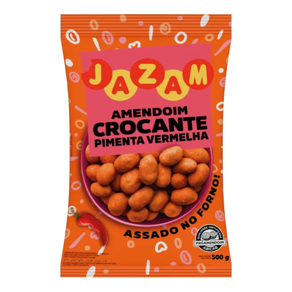 Amendoim Crocante Pimenta Vermelha 500g Jazam - Colibri Festas