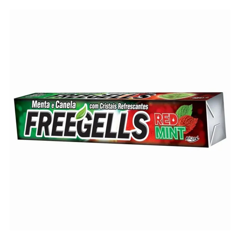 Bala Drops Freegells Red Mint Menta E Canela 12x27x9g Riclan - Colibri ...