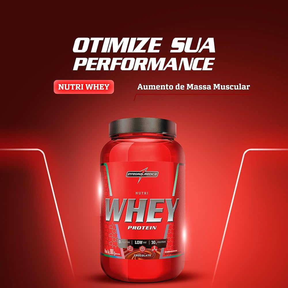 Nutri Whey Protein Chocolate 900g Integralmedica - Colibri Festas